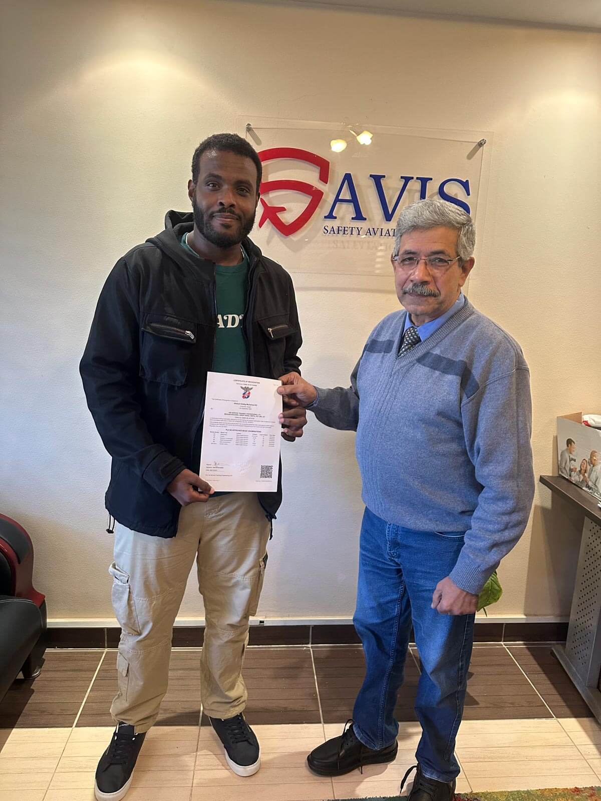 EASA Certificates Delivery – SAVIS